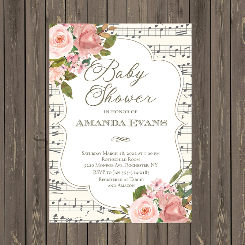 Music Baby Shower - Etsy