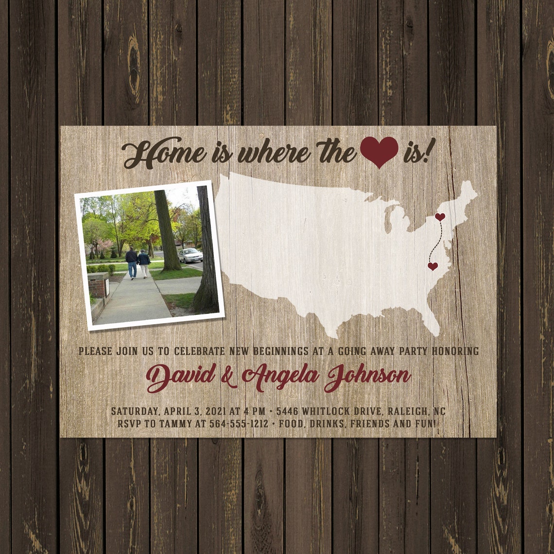 Going Away Party Invitation Moving Invite Bon Voyage - Etsy