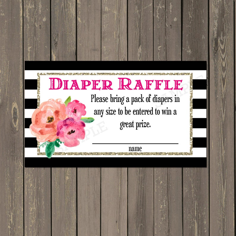 Black and White Baby Shower Invitation Black & White Stripe | Etsy