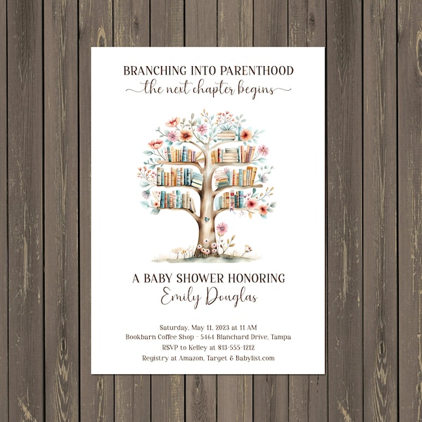 Baby Shower Next Chapter Invitation - Etsy
