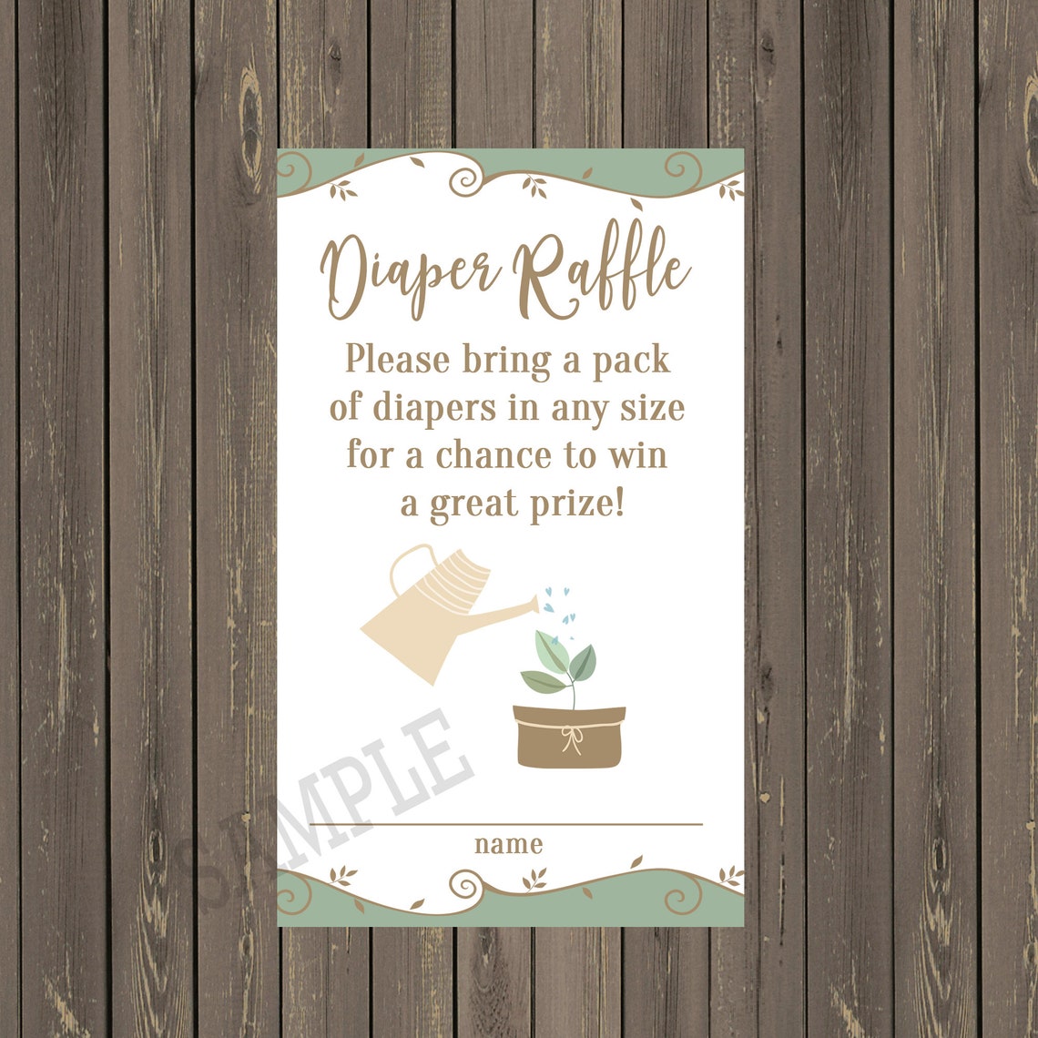 Little Sprout Baby Shower Invitation Gardening Baby Shower | Etsy