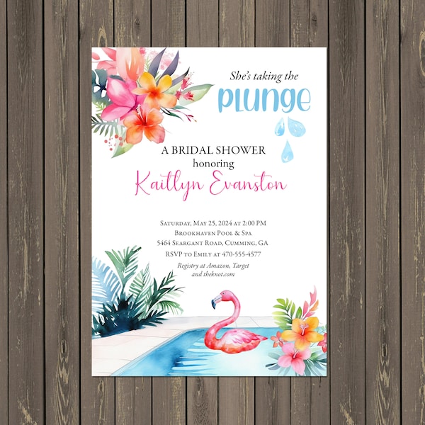 Bridal Pool Party Invitation - Etsy