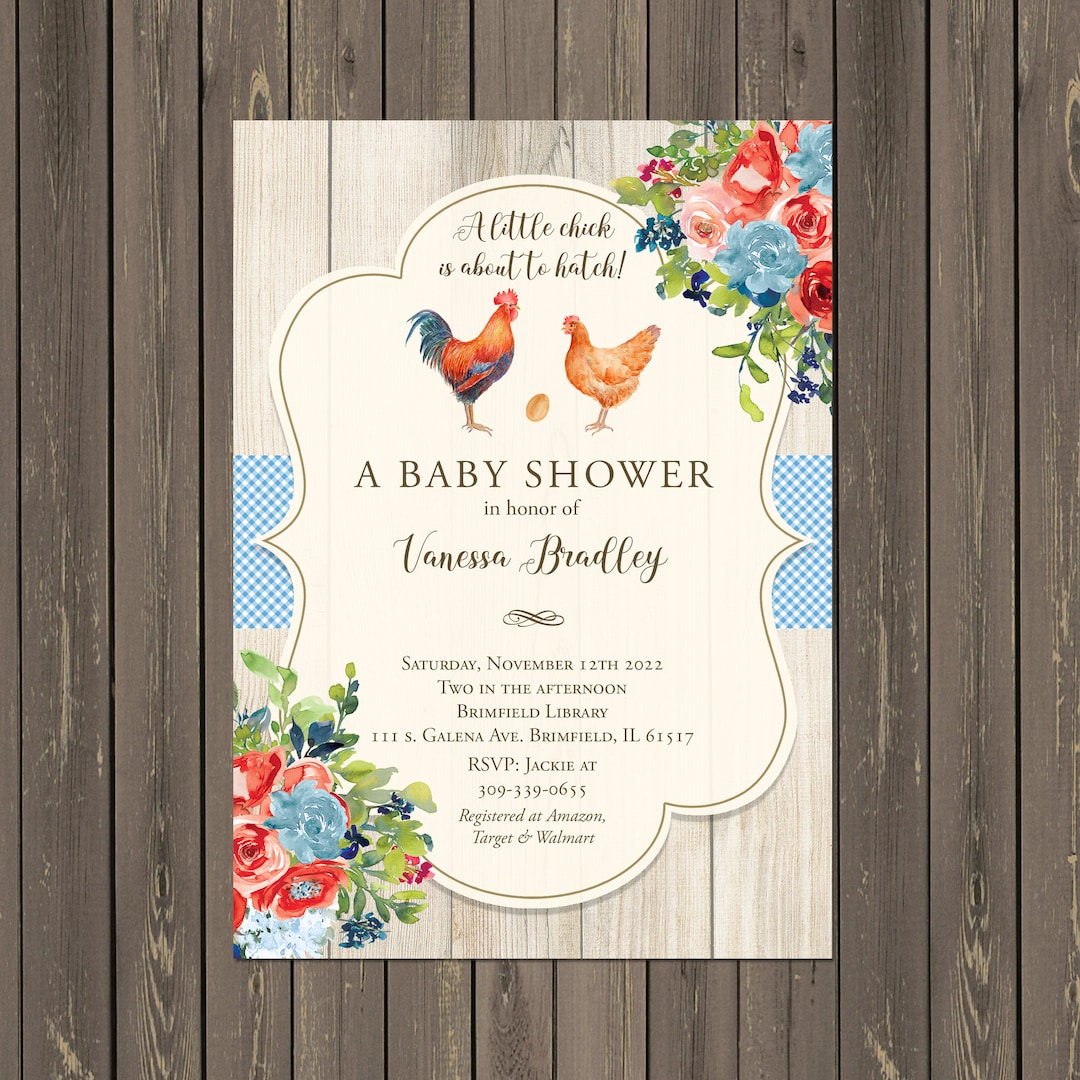 Chick Baby Shower Invitation, About to Hatch Baby Shower Invitation ...