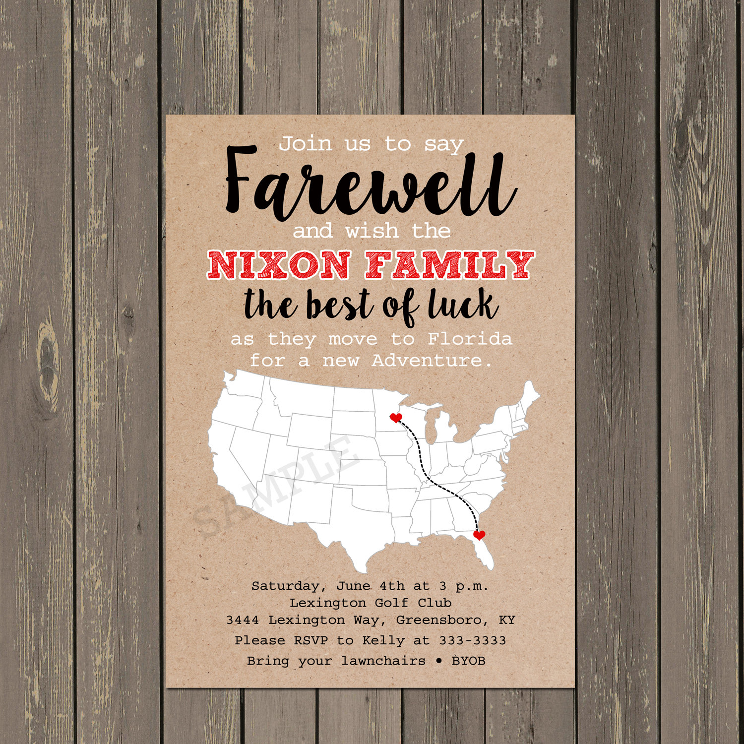 Going Away Party Invitation Farewell Party Invite Moving - Etsy