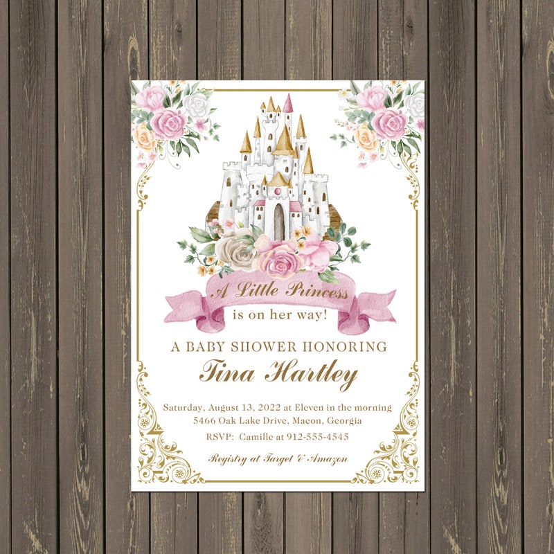 Castle Invitation - Etsy