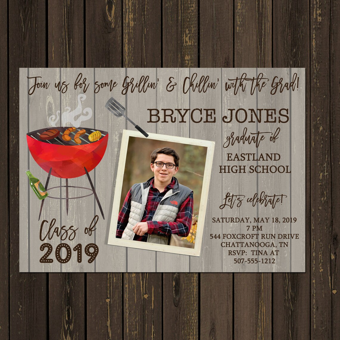 Graduation BBQ Cookout Invitation Graduation Barbecue Party | Etsy