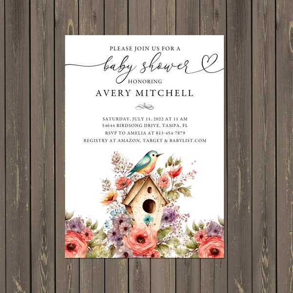 Birds Baby Shower - Etsy