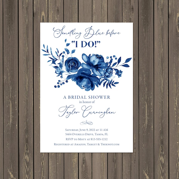 Something Blue Before I Do Bridal Shower - Etsy
