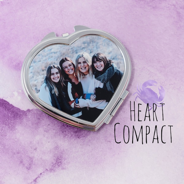 Heart Compact - Etsy