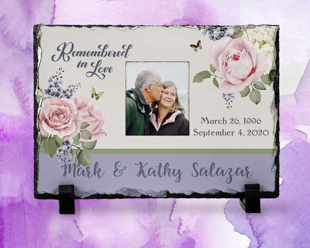 Personalized Memorial Slate - Custom Slate - Remembrance Slate ...