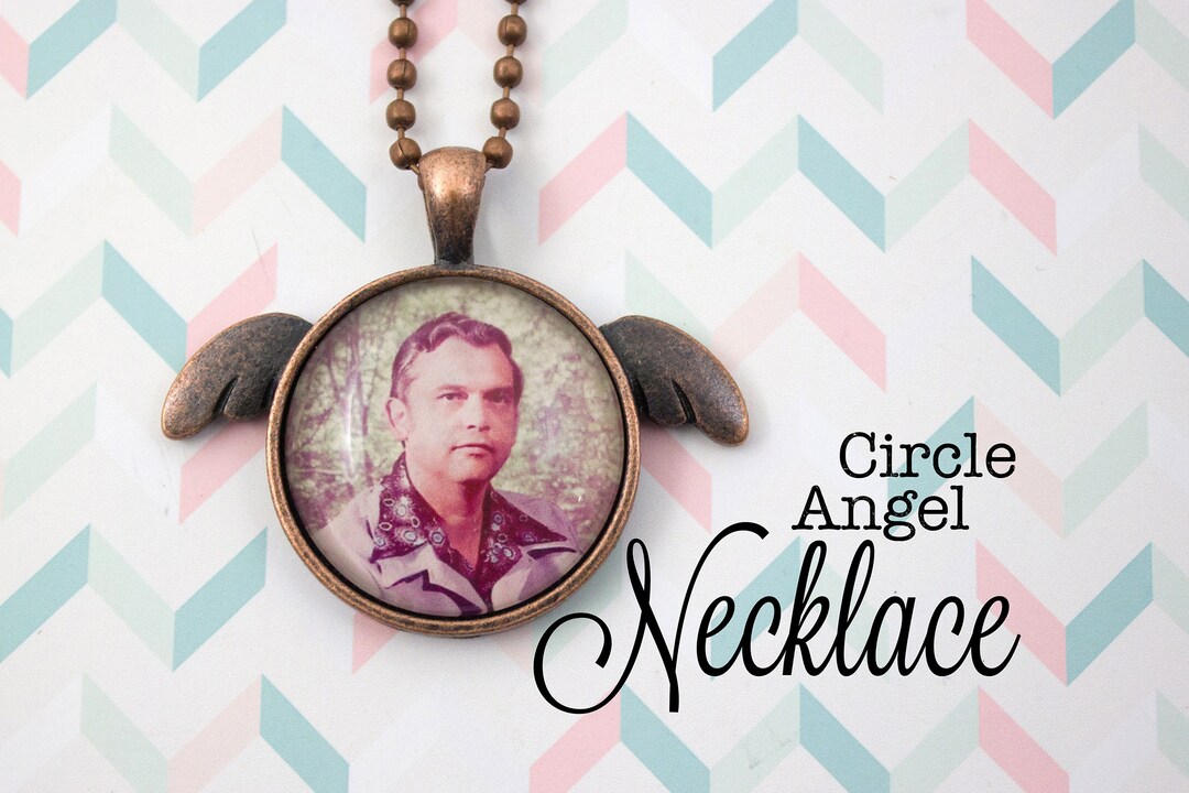 Custom Angel Pendant - Photo Jewelry - Copper Angel Necklace ...