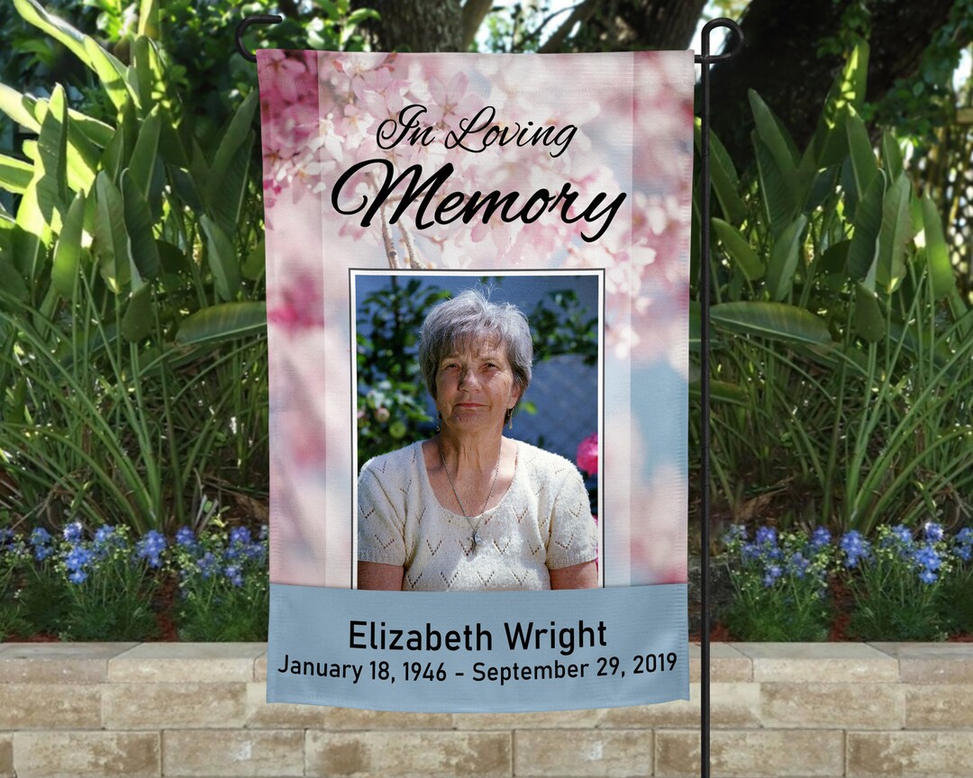 In Loving Memory Garden Flag - Memorial Flag - Remembrance Garden Flag ...