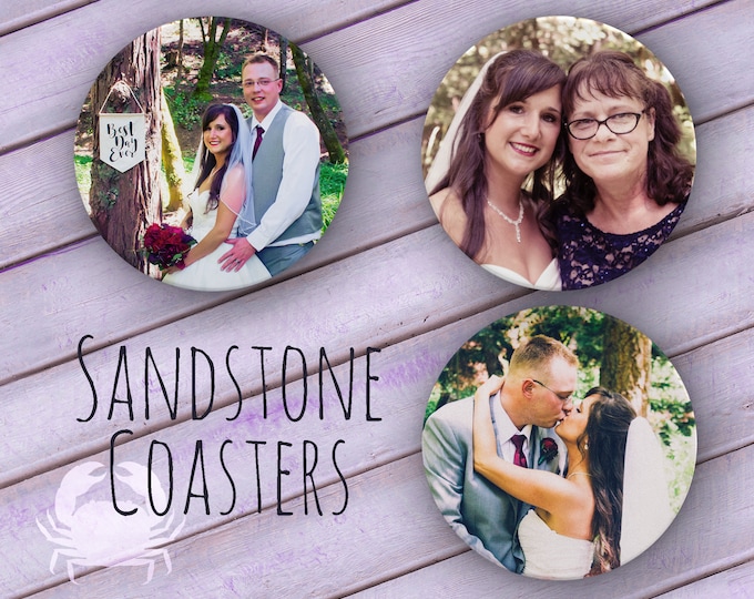Custom Sandstone Coasters - Custom Coasters - Photo Coasters - Stone ...