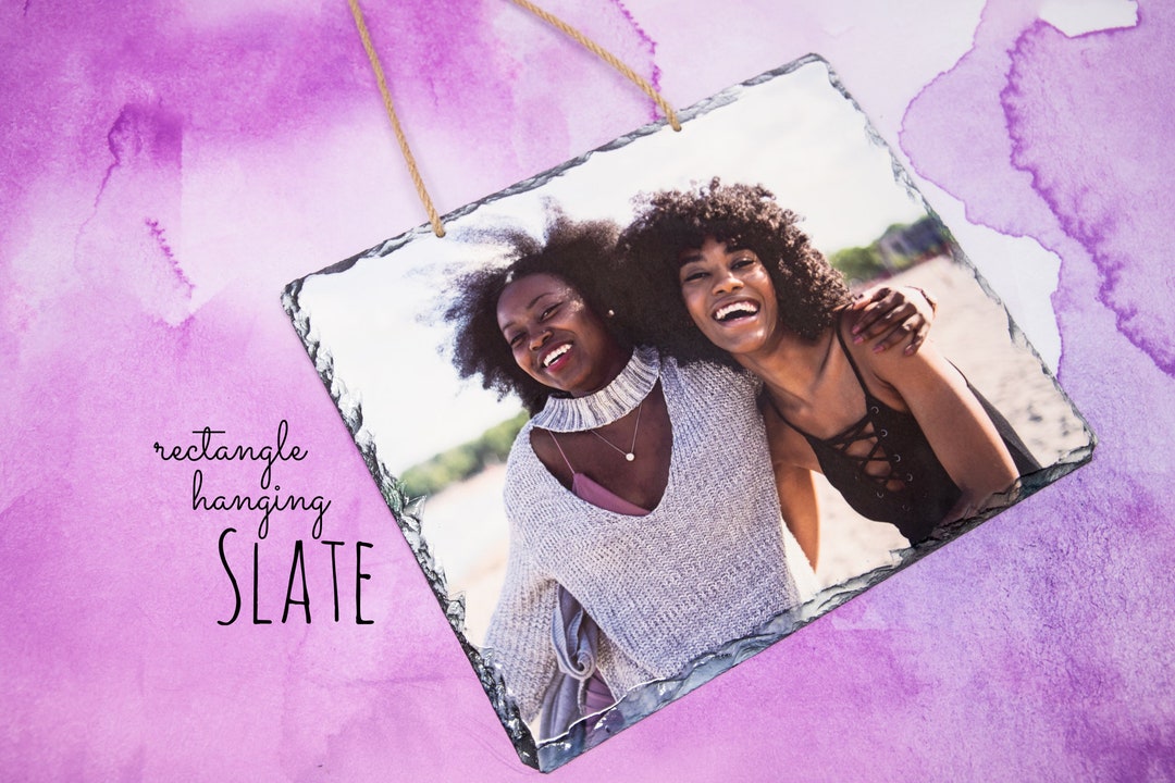 Custom Photo Slate - Rectangle Custom Slate - Rectangle Slate - Hanging ...