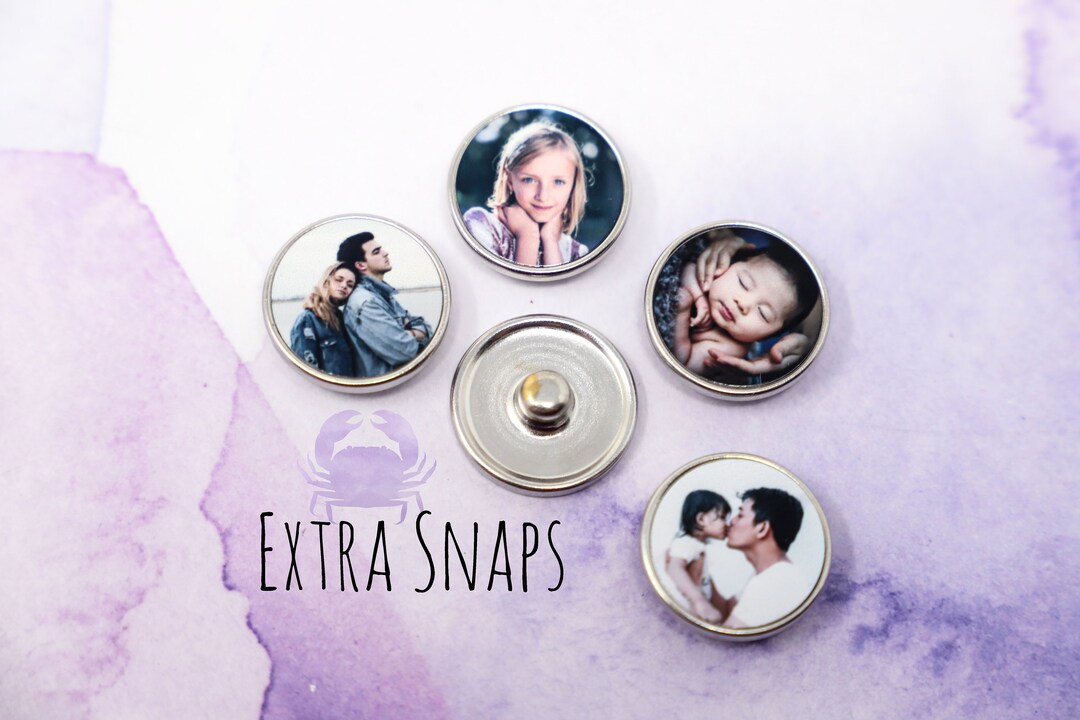 Custom Snap Jewelry - Photo Snaps - Custom Photo Snaps - Personalized ...