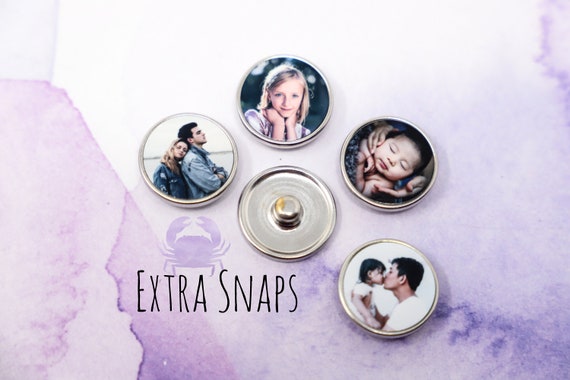 Custom Snap Jewelry Photo Snaps Custom Photo Snaps | Etsy