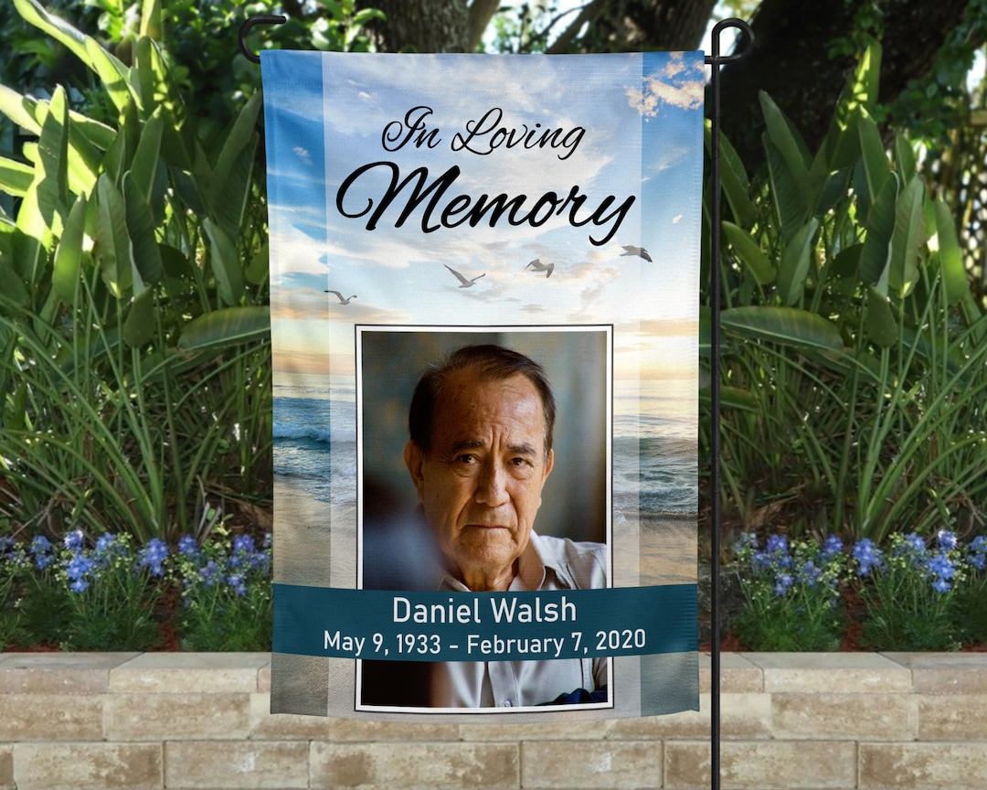 In Loving Memory Garden Flag - Memorial Flag - Remembrance Garden Flag ...