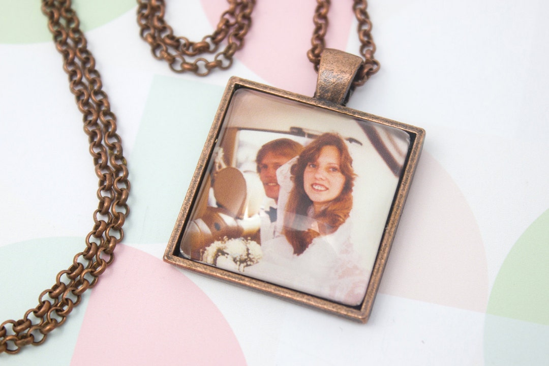 Personalized Photo Necklace - Photo Pendant - Personalized Gift ...