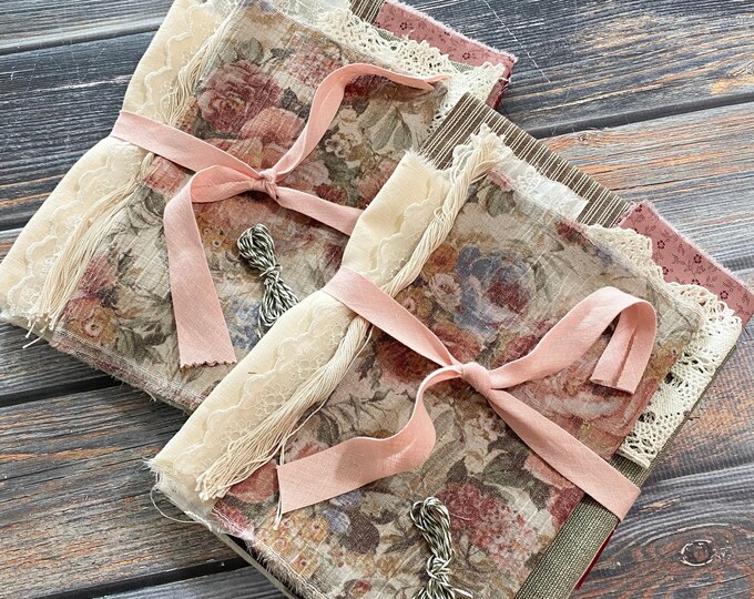 Victorian Elegance Textile Pack Fabric Journal Covers Slow Stitch Kit ...
