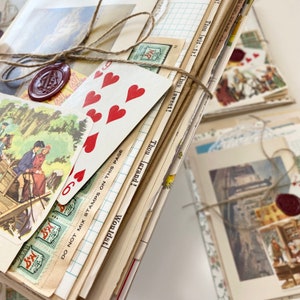 Vintage Ephemera Pack 50 Pieces Literature Book Pages - Etsy