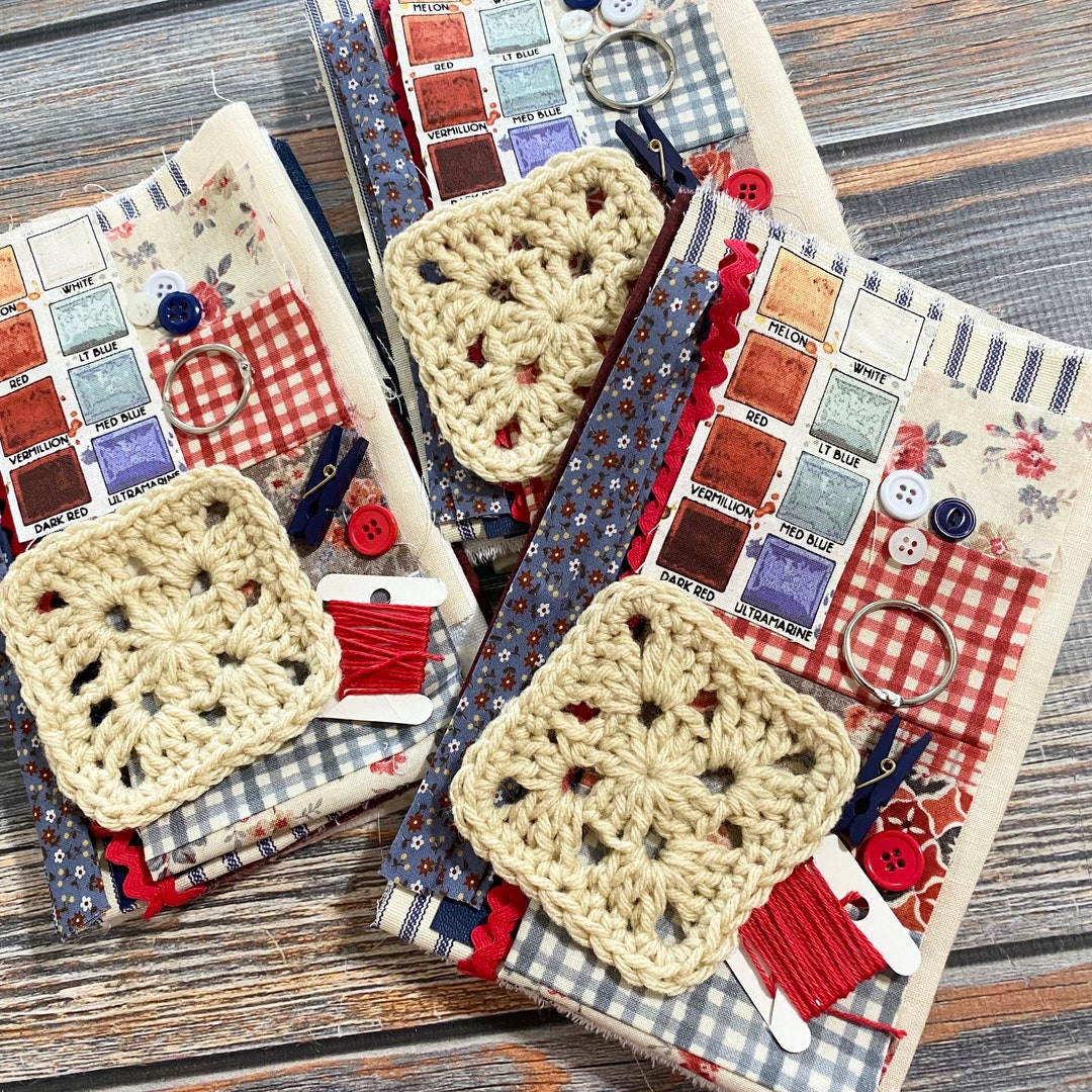 American Cottage Mini Slow Stitch Kit Hand Sewing Fabric Collage - Etsy