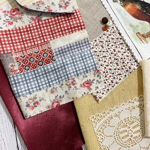 American Cottage Slow Stitching Kit Vintage Fabric Hand Sewing DIY - Etsy