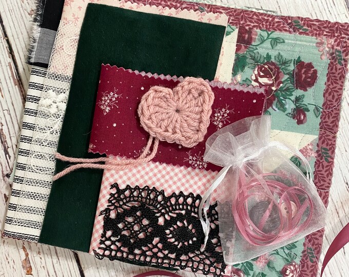 Genevieve Textile Pack for Slow Stitching Vintage Fabric Journaling ...