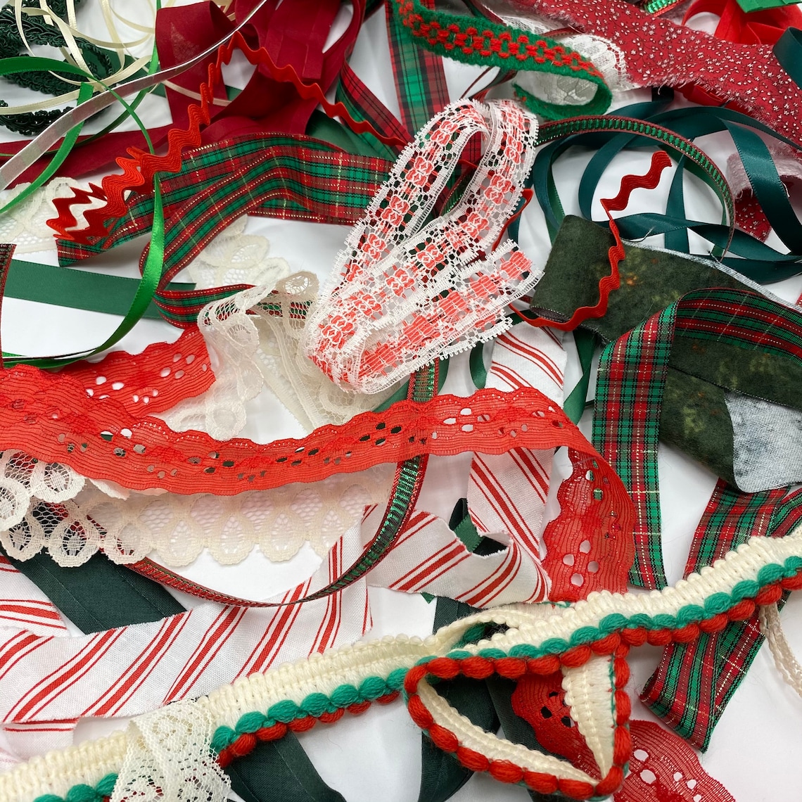 Christmas Trim Bundle Decorative Trim Vintage Lace | Etsy