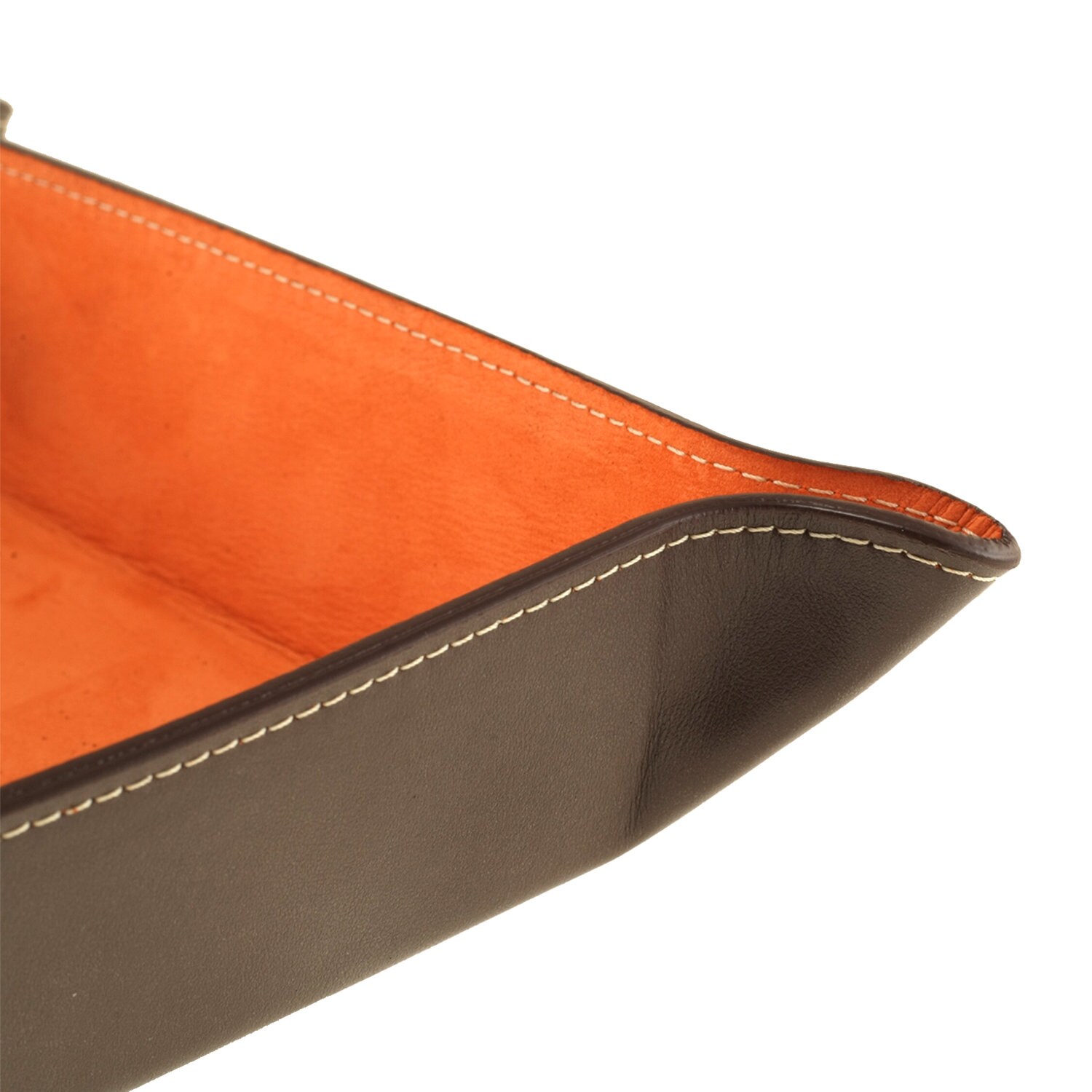 Handmade Leather Valet Tray, Catch All Tray | Leather Desk Organizer ...