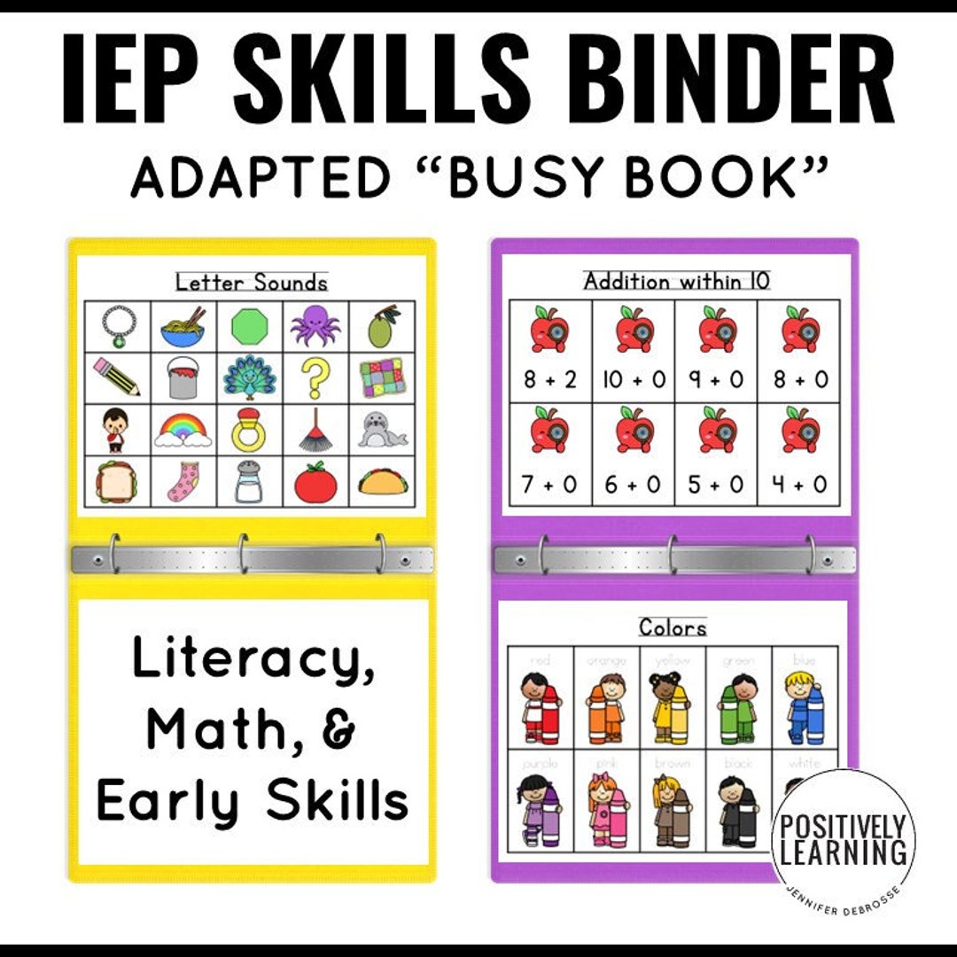 IEP Skills Practice Busy Book - Etsy