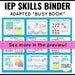 IEP Skills Practice Busy Book - Etsy