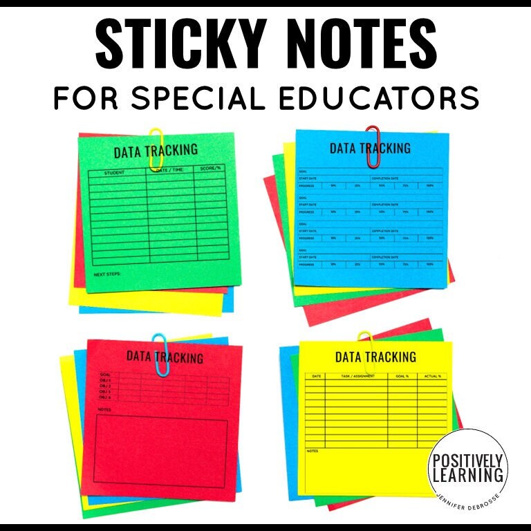 Data Collection Sticky Notes for Teachers - Etsy