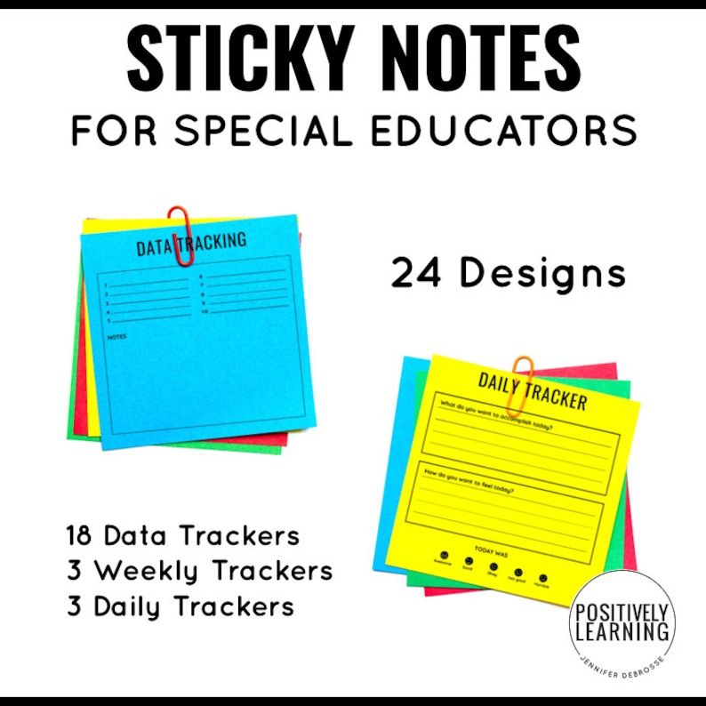 Data Collection Sticky Notes for Teachers - Etsy