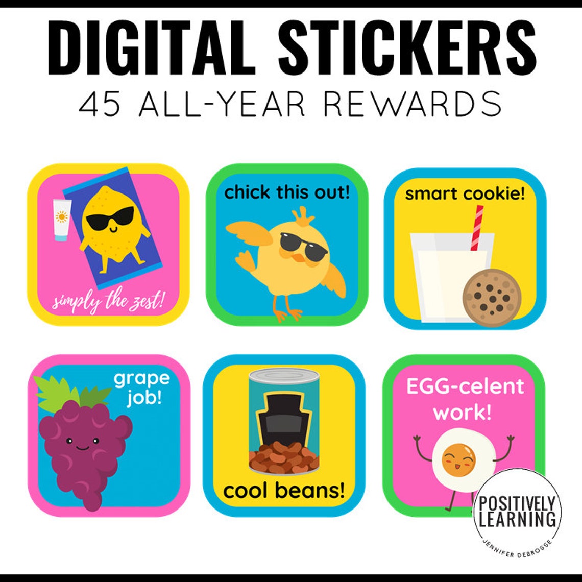 Digital Stickers for Rewards - Etsy