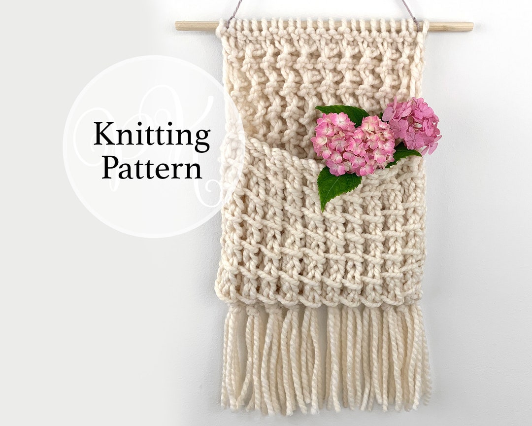 Wall Decor Knitting Pattern, Waverly Wall Hanging, Instant Download - Etsy
