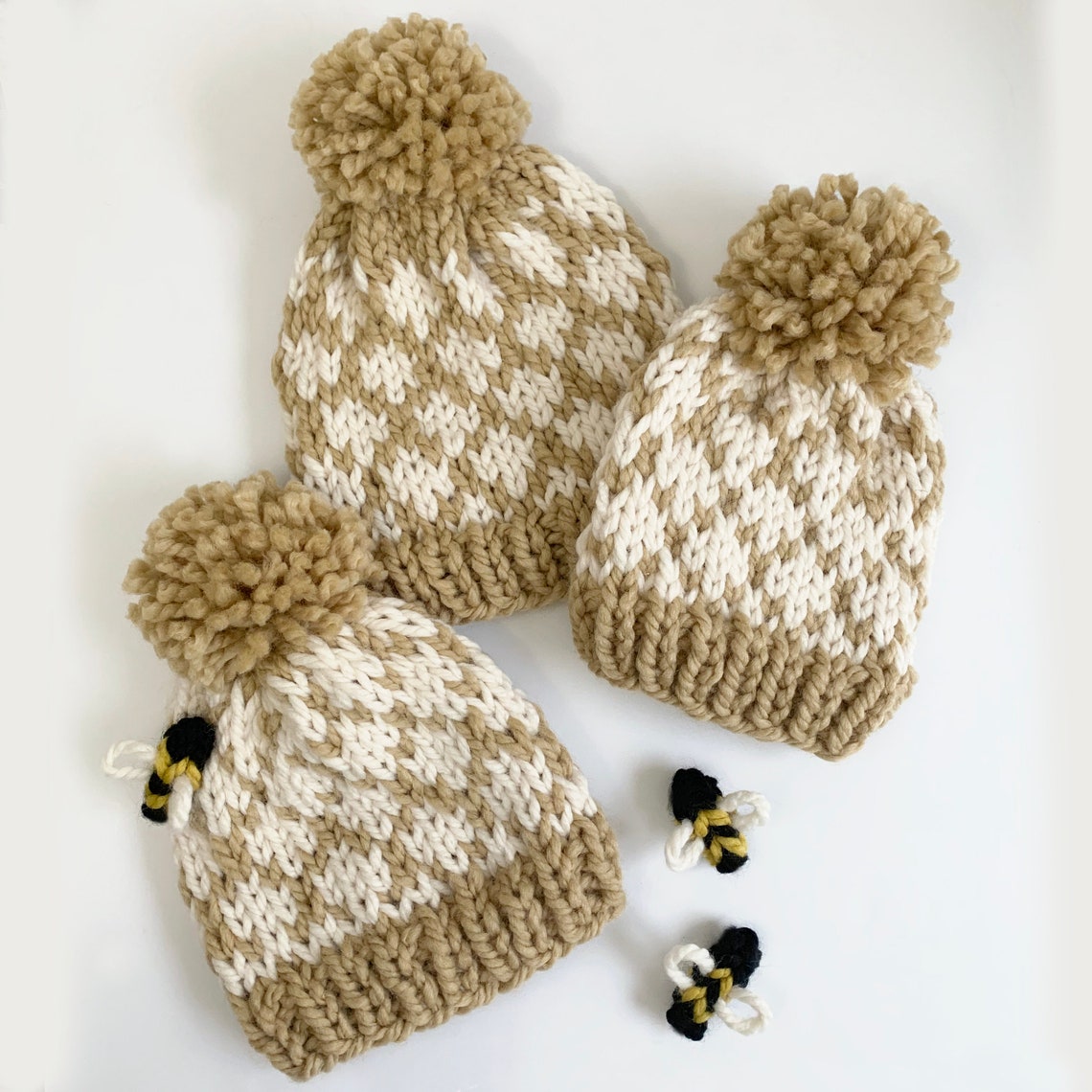 Knitting Pattern Little Bee Hat Instant Download - Etsy