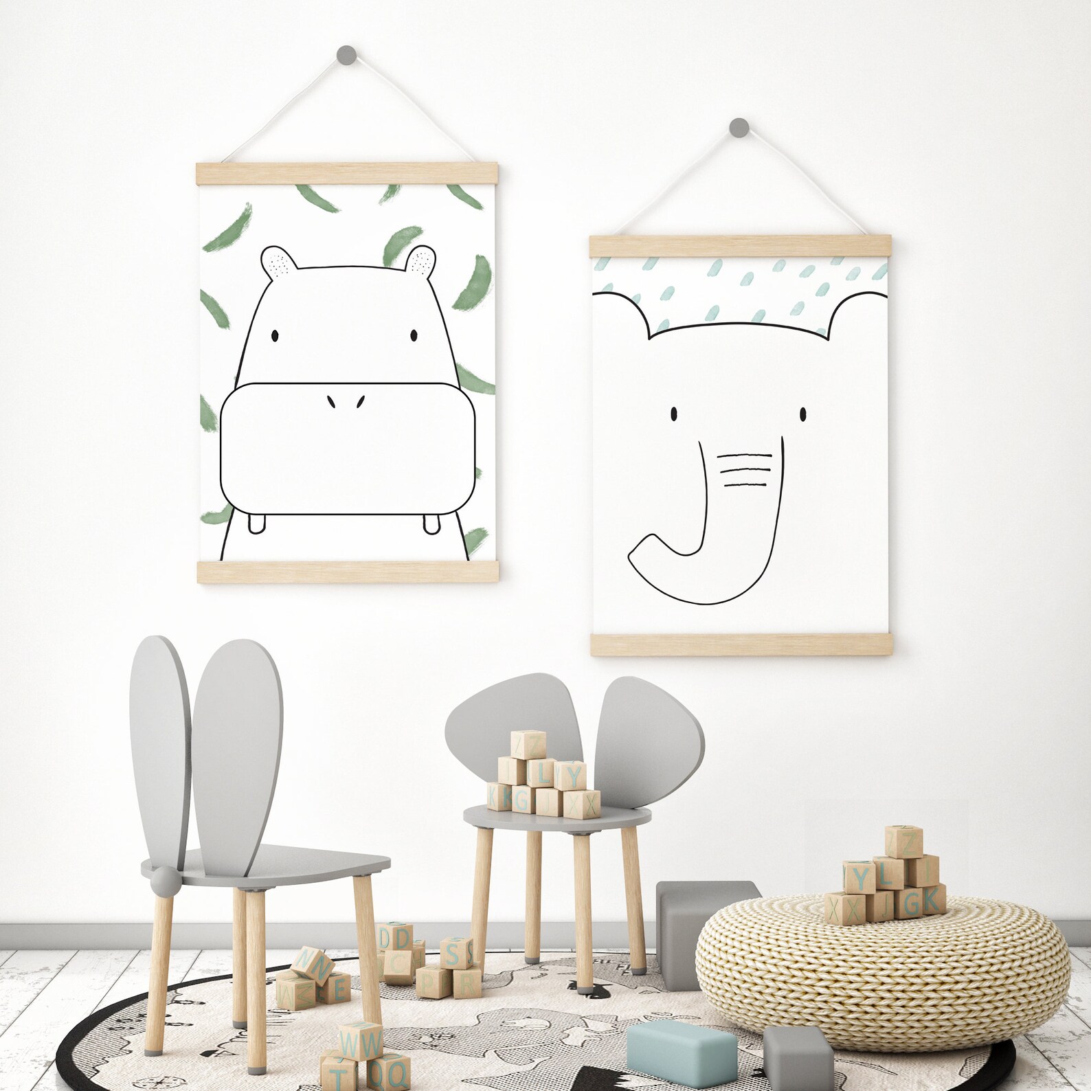 Safari Animals Prints, Safari Wall Decor, Safari Prints, Safari Nursery ...