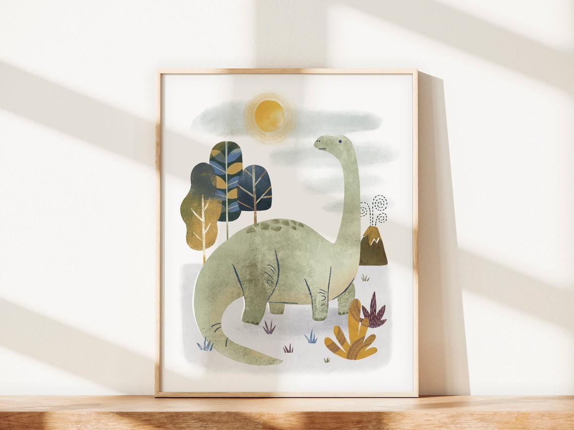 Dinosaur Nursery Print Dinosaur Art Print Dinosaur Art Boys - Etsy
