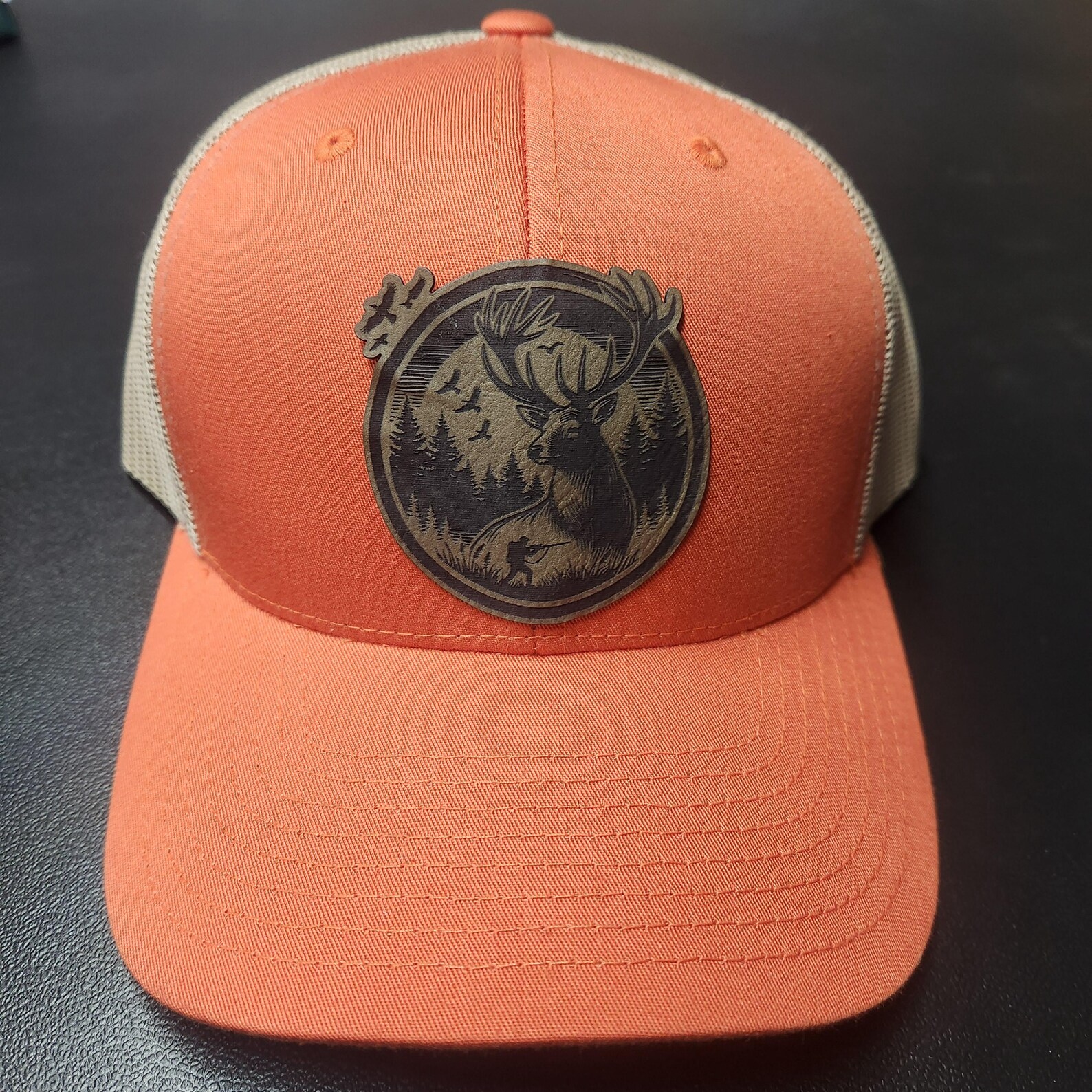 Trucker Style Richardson or YM Hats With Hunting and Fishing Laser ...