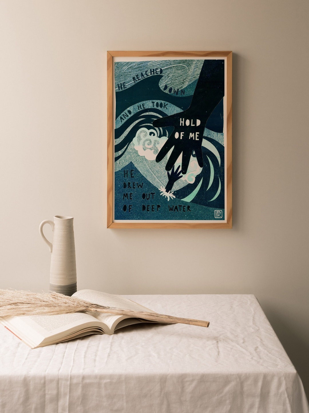 Psalm 18 Collage Print Wall Art Home Decor Christian Print Bible Verse ...