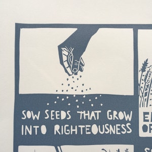 Linocut Print - Hosea - Bible Verse Print - Etsy