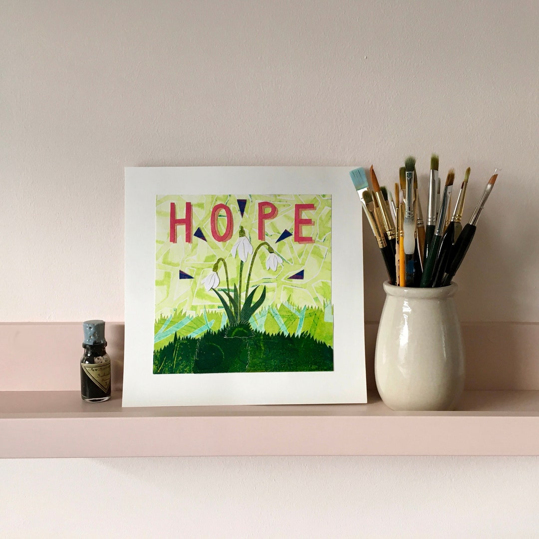 HOPE - Original Collage - Wall Decor - Art Print - Etsy