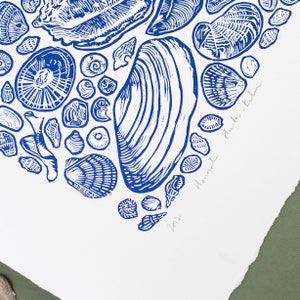 Linocut Print - Shell Collection - Etsy