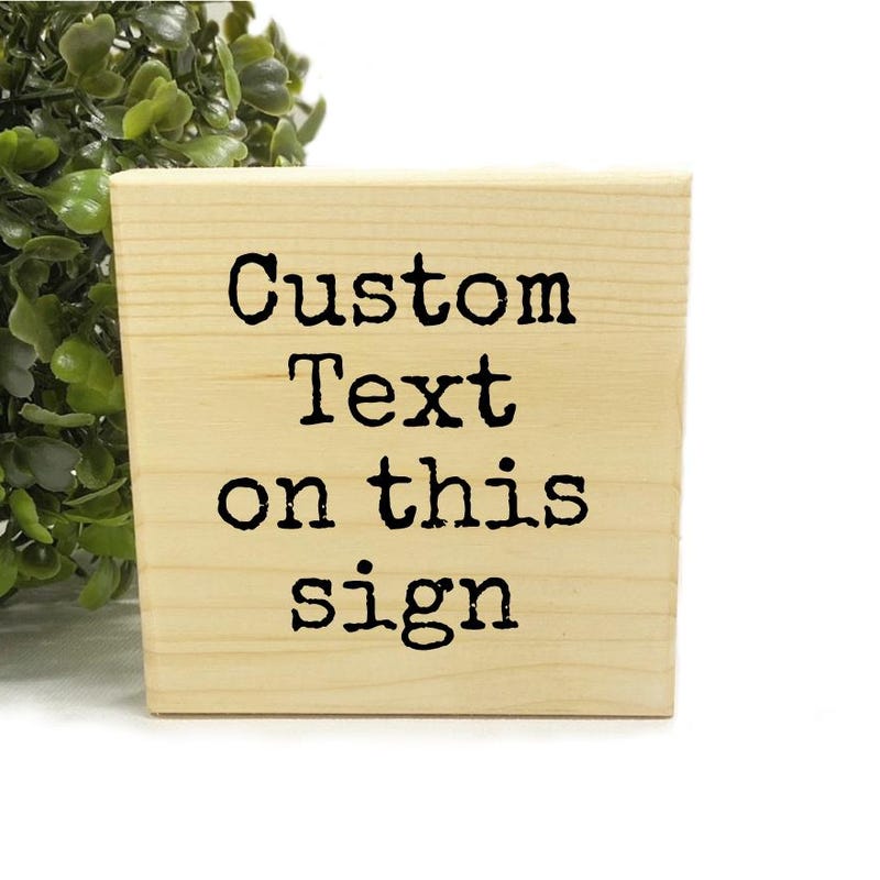 Wood Block Sayings - Etsy