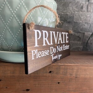 Private Please Do Not Enter Wood Sign Private Sign Solid Wood Sign ...
