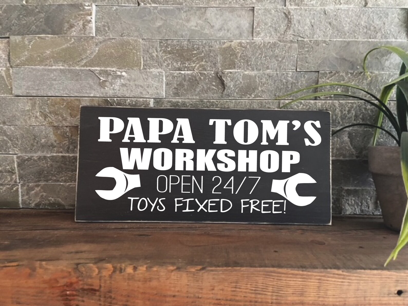 Papa's Workshop Sign Grandpa Shop Sign Toys Fixed Free | Etsy Canada
