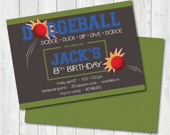 Kickball invitation | Etsy