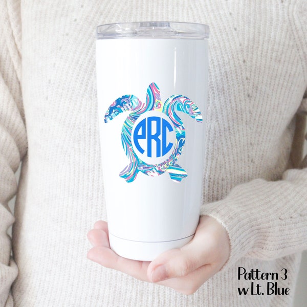 Turtle Monogram - Etsy