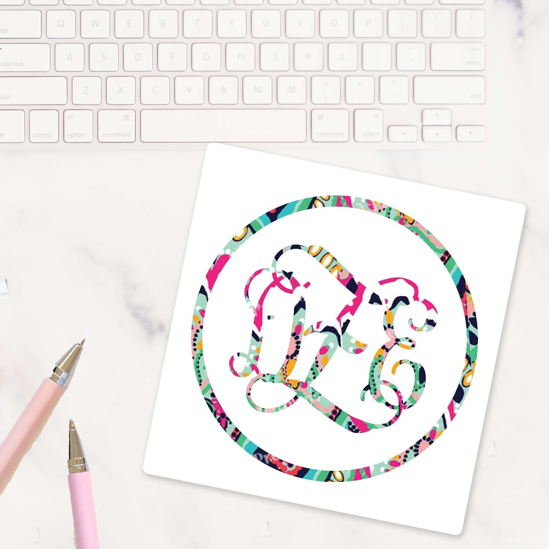 Patterned Monogram Decals for Girls Electronics, Computer Laptop iPad ...