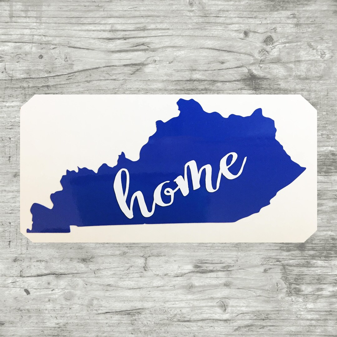 Kentucky Vinyl Decal, Kentucky Car Window Decal, KY State Home Decal ...